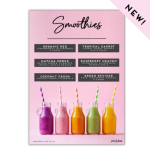 Smoothie Menu Bundle - A2 Menu Board + Seasonal Smoothies!