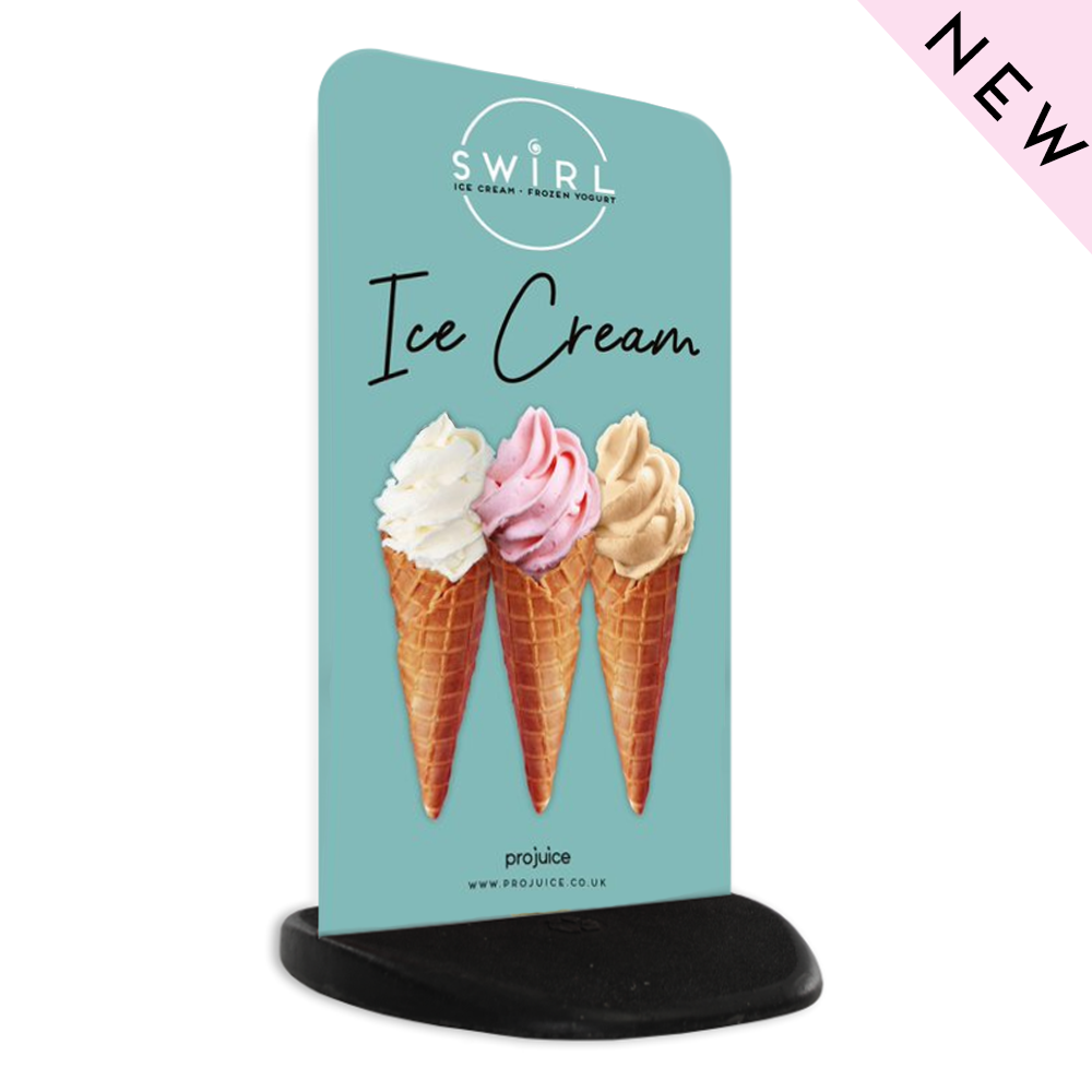 Swirl Ice Cream Pavement Sign | View Details Now